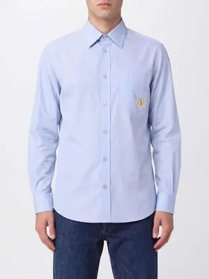 Valentino Garavani Slim Fit Shirt In Cotton Poplin With Butterfly Print
