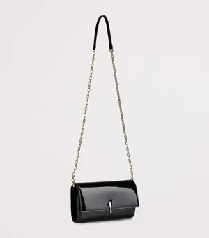 CHRISTIAN LOUBOUTIN Bettina Soft Patent Wallet-on-chain - Black