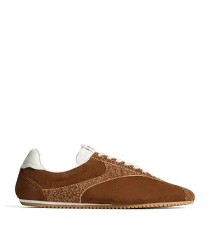 Bottega Veneta Suede Shot Sneakers - Neutral