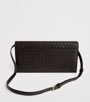 Bottega Veneta Nappa Leather Intrecciato Piccolo Envelope Pouch