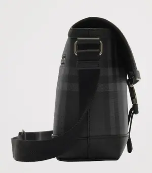Burberry Small City Check Clip Messenger Bag