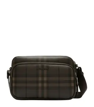 Burberry City Check Pocket Cross-body Bag - Brown