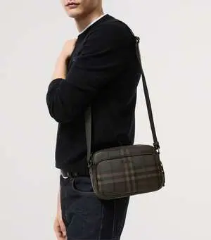 Burberry City Check Pocket Cross-body Bag - Brown
