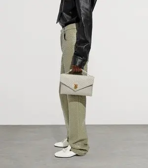 Bottega Veneta Leather Knot Lock Top-handle Bag