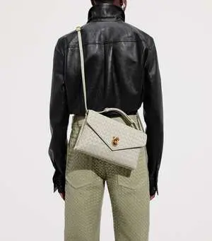 Bottega Veneta Leather Knot Lock Top-handle Bag
