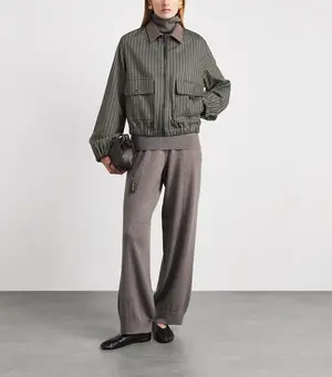 Fabiana Filippi Houndstooth Bomber Jacket