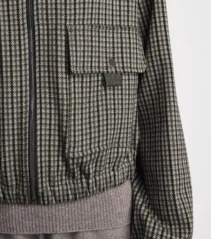 Fabiana Filippi Houndstooth Bomber Jacket