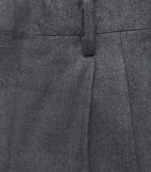 Auralee Wool Pleated Wide-leg Trousers