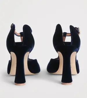 MALONE SOULIERS Velvet Nomi Heeled Sandals