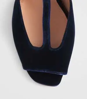 MALONE SOULIERS Velvet Nomi Heeled Sandals