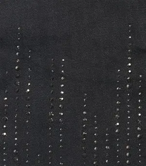 Monnalisa Embellished Stretch-denim Mini Skirt