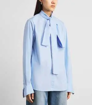 7 For All Mankind Cotton Tie-detail Shirt
