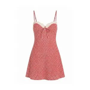 MONTCE Micro Gingham A-line Mini Dress