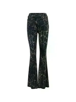 Just Cavalli Leopard-print Flared Trousers