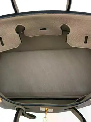 Hermès 35cm Clemence Birkin Retourne Handbag
