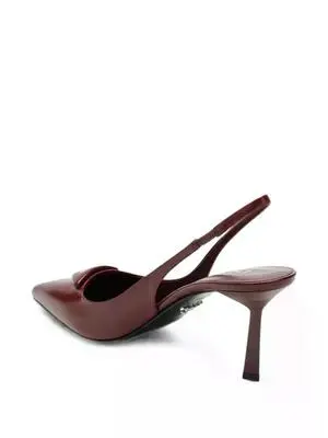 Prada Brushed Leather Slingback Pumps