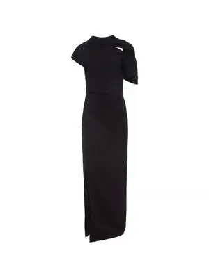 Monse Draped Cut-out Maxi Dress - Black