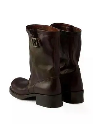 Prada Leather Mid-calf Boots