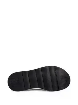 Fly London Leather Ballet Flats With Double Touch-straps