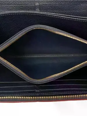 LOUIS VUITTON 2019 Monogram Empreinte Zippy Wallet Long Wallets - Blue