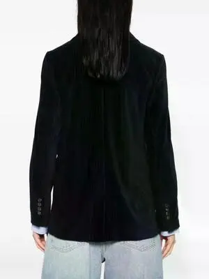 CIRCOLO 1901 Double-breasted Corduroy Jacket - Black