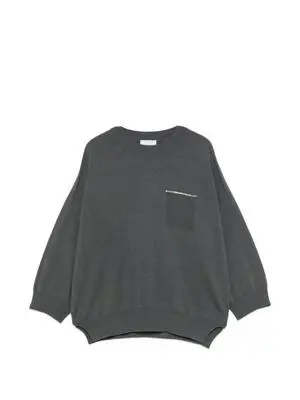 Peserico Embellished Crew Neck Sweater