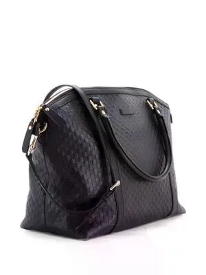 Gucci Britt Convertible Dome Microssima Leather Medium Satchel