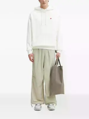 PUMA Wardrobe Essentials Logo-embroidered Drawstring Wide-leg Trousers - Grey