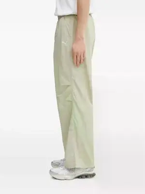 PUMA Wardrobe Essentials Logo-embroidered Drawstring Wide-leg Trousers
