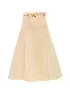CO.GO Paperbag-waist Maxi Skirt - Neutrals