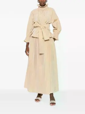CO.GO Paperbag-waist Maxi Skirt