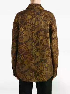 UMA WANG Jinn Floral-jacquard Button-up Jacket