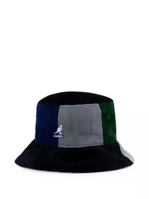 KANGOL Patchwork Corduroy Bucket Hat - Black