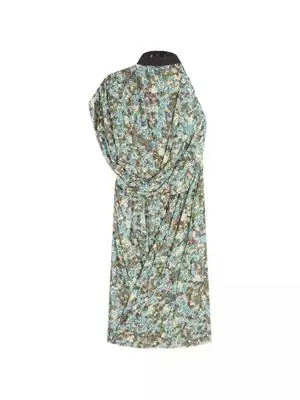 Dries Van Noten Asymmetrical Pleated Dress