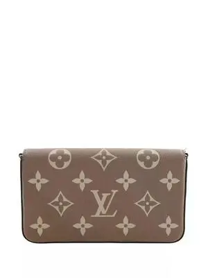 LOUIS VUITTON Monogram Empreinte Pochette Félicie Crossbody Bag - Neutrals
