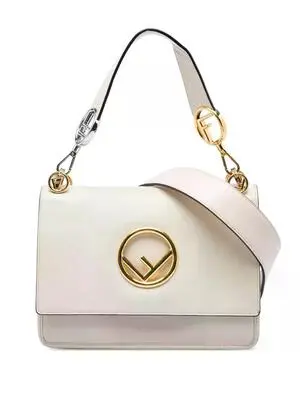 Fendi Kan I F Satchel Bag - White