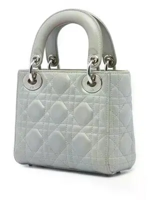 Dior Mini Lady Satchel - Silver