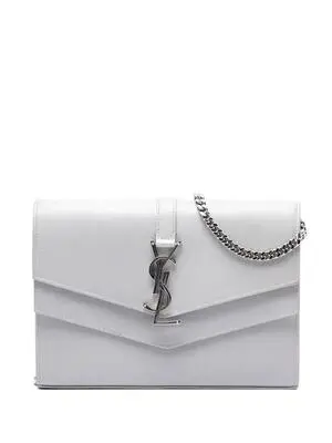 Saint Laurent Leather Monogram Sulpice Wallet On Chain Crossbody Bag
