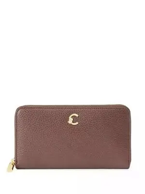 COCCINELLE Grained Leather Wallet - Red
