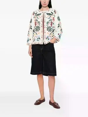 MAISON123 Voltige Floral Embroidered Cardigan