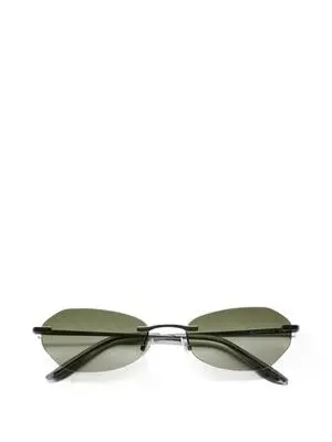 Our Legacy Adorable Rimless Geometric-frame Sunglasses - Grey