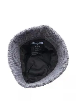 Prada Cable Knit Bucket Hat