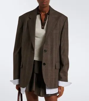 Acne Studios Checked Wool-blend Blazer