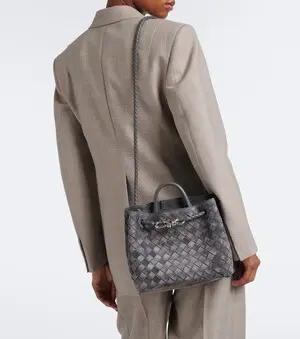 Bottega Veneta Andiamo Small Suede Top-handle Bag