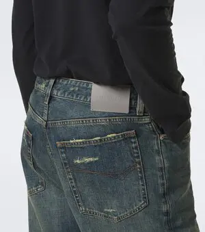 Balenciaga Faded Wide-leg Jeans