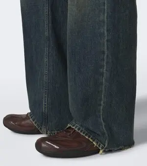 Balenciaga Faded Wide-leg Jeans