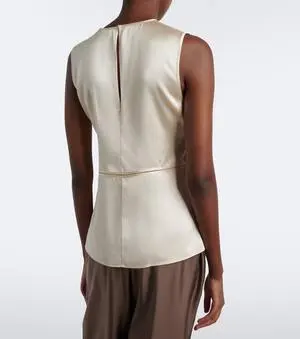 JOSEPH Hebe Silk Satin Top