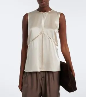 JOSEPH Hebe Silk Satin Top
