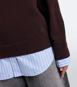 Acne Studios Layered V-neck Wool Sweater