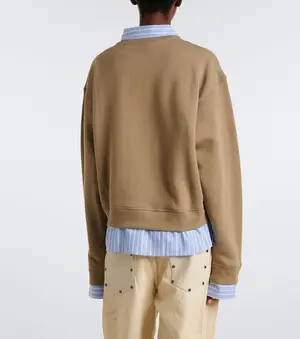 Acne Studios Layered Cotton Jersey Sweatshirt